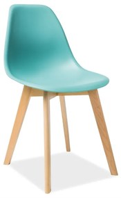 MAXIVA Jídelní židle - MORIS Sedák: světle šedý (plast)