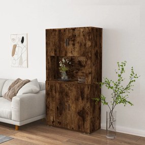 Skříň highboard kouřový dub kompozitní dřevo