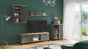 FALCO Bytová sestava Roky B Odstín: Grafit/dub artisan
