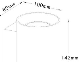 Zuma Line 92695-N - Nástěnné svítidlo SANDY WL 2xGU10/50W/230V bílá