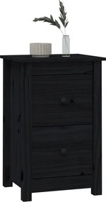 vidaXL Noční stolek 40 x 35 x 61,5 cm masivní borové dřevo [820954] Barva: Černá