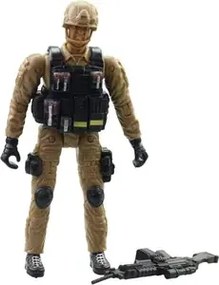 MaDe 22977 - Figurka voják s příslušenstvím, 18 cm