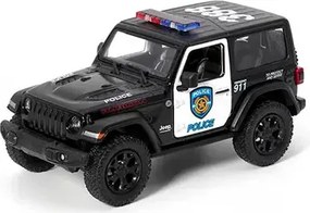 SPARKYS Kovový model auta Jeep Wrangler Policie 2018 / Kov / zpětný ch