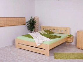 Manželská postel Filip - smrk   , Smrk přírodní, 160x200 cm