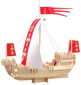 Woodcraft construction kit Woodcraft Dřevěné 3D puzzle Loď Koga