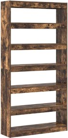Knihovna 6 úrovní 100 x 30 x 198 cm Kompozitní dřevo 3333928