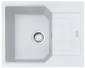 Franke Urban - Fragranitový dřez UBG 611-62, 620x500 mm, bílá led 114.0700.095