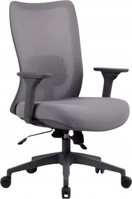 Kancelářská otočná židle ergonomická, nastavitelná, šedá Q-724