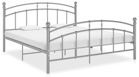 Rám postele šedý kov 200 x 200 cm,  324987 HangarStore.cz