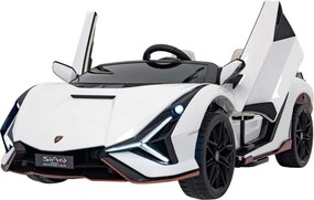 Elektrické autíčko Lamborghini SIAN bílé