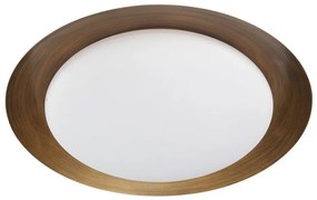 Linea Light 8282 Crew_1, stropní svítidlo s bronzovým límcem, 22W LED 3000K, prům. 47cm