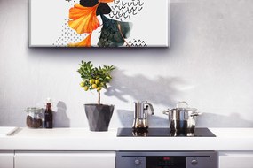 Malvis ® Obraz Grafická koláž Ginkgo ROZMĚR (šířka x výška): třídílný obdélník 150x60 cm