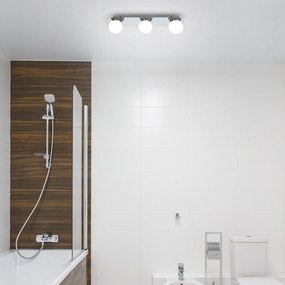 Rabalux Přisazené svítidlo do koupelny Becca 3x28W | G9 | IP44 - chrom