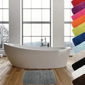 MSV MICROFIBER koupelnová předložka světle šedá 50 x 70 cm / mikrovlák