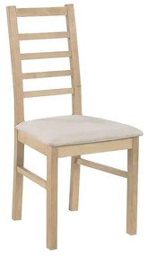 Jídelní židle LIMA | masiv | VÝBĚR TKANIN | dub sonoma