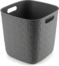 Curver Softex Cube 15 l tmavě šedý / Úložný box / recyklovaný plast /