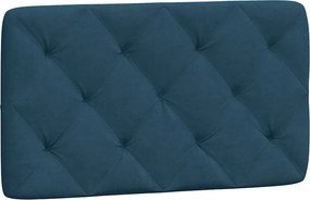 Postel s matrací modrá 90 x 190 cm samet 3208632