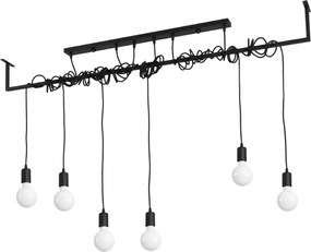 Sollux Lighting Lustr SALAMANCA 6 černý