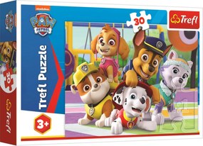 TREFL PUZZLE Tlapková patrola: Vždy včas 27x20cm skládačka 30 dílků tr18286