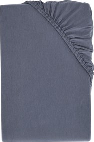 Livarno home Žerzejové napínací prostěradlo, 90–100 x 200 cm (modrá)