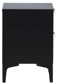 Noční stolek Piring, černý, 45x59