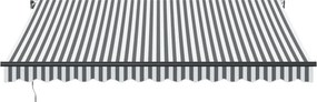 Ručně zatahovací markýza s LED antracitová a bílá 400 x 350 cm 3215809