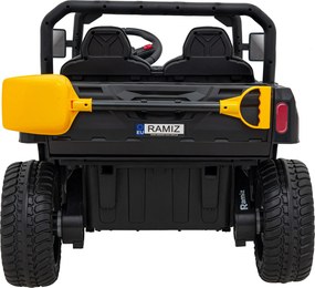 Ramiz Dětské auto Pick-Up Speed 900 černé + pohon 4x4 + pohyblivá korba