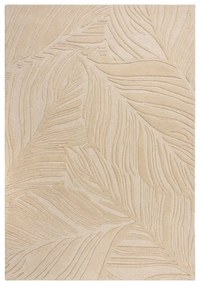 Flair Rugs, Kusový koberec Solace Lino Leaf Natural, 120x170, béžová, ložnice