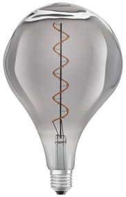Stmívatelná kouřová LED žárovka E27 4,5 W BIG GRAPE, teplá bílá
