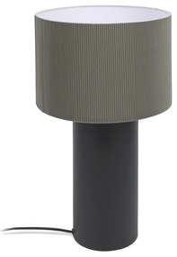 Černo-šedá stolní lampa s kovovým stínidlem (výška 50 cm) Domicina – Kave Home