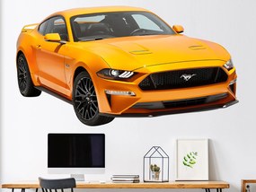 Ford Mustang textilní přelepitelná samolepka na zeď 221 x 119 cm