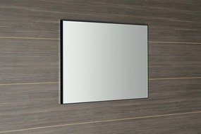 Sapho Arowana zrcadlo v rámu 60 x 80 cm bez osvětlení černá mat AWB6080