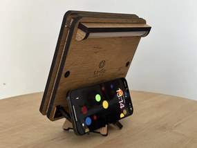Li-Go "Jednorožec barevný" lampa 19x19cm provedení povrchu: dub světlý