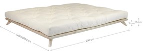 Dvoulůžková postel Karup Design Senza Bed Natural, 160 x 200 cm