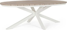 BIZZOTTO Oválný jídelní stůl ZELMAR světlý 218x115 cm 0664099