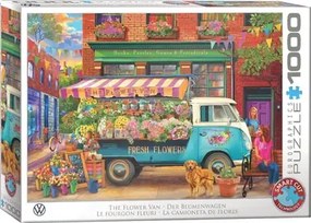 EUROGRAPHICS Puzzle Květinová dodávka / 1000 dílků / 68 x 48 cm