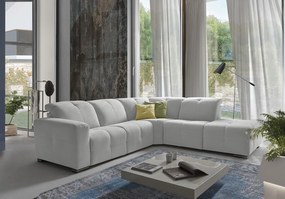 Pregio Italia sofa&relax Rohová polohovací sedačka PRIME Provedení: 3 + R + 2, Vzorník látek: tekno fibra 18 avio blue