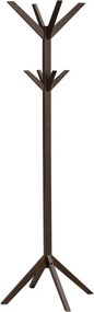 Věšák z dubového dřeva v tmavě přírodní barvě ø 59x178 cm Confetti – Rowico