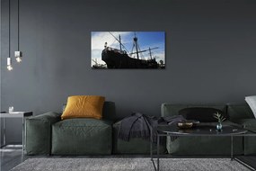 Obrazy na plátně Loď nebe 100x50 cm