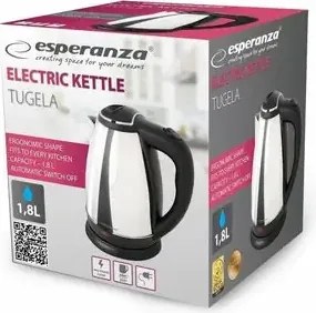 Esperanza EKK104S chromová / Rychlovarná konvice / 2200W / 1.8 L / ner