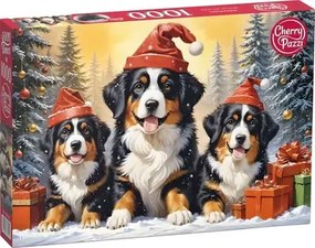 CHERRY PAZZI Puzzle Štěňata na dovolené / 1000 dílků / 70 × 50 cm