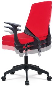Dětská otočná židle KA-R204 RED látka červená