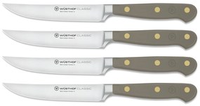 Wüsthof CLASSIC Colour Sada 4 nožů na steaky 12 cm Velvet Oyster 1061760401