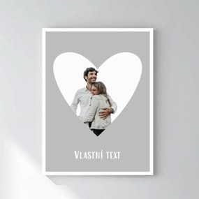 Personalizovaný magický fotoobraz v rámu - 30x40 - výřez fotky na podkladu