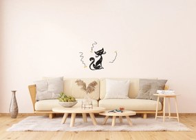 Samolepka na zeď Černá Kočka | 42.5 x 65 cm | DSM3439