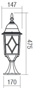 Venkovní stojací lampa Redo SMARTER MELTON 9710