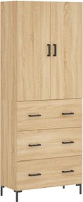 Skříň highboard dub sonoma 69,5 x 34 x 180 cm kompozitní dřevo 3195846