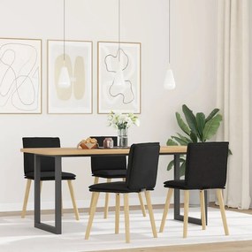 Jídelní židle 4 ks černé textil 3315357