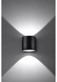 Černé nástěnné svítidlo Nice Lamps Roda