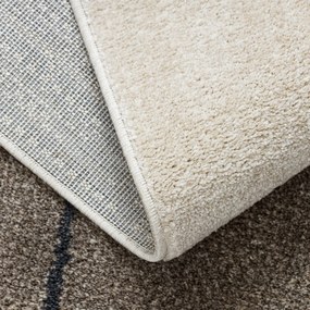 Dywany Łuszczów, Kusový koberec Fusion 0808 cream/l. beige, 80x150, béžová, kancelář